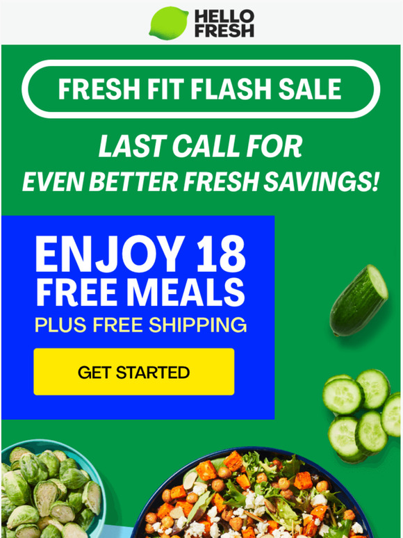 HelloFresh: 18 FREE MEALS | Enjoy EVEN MORE freshness | Milled