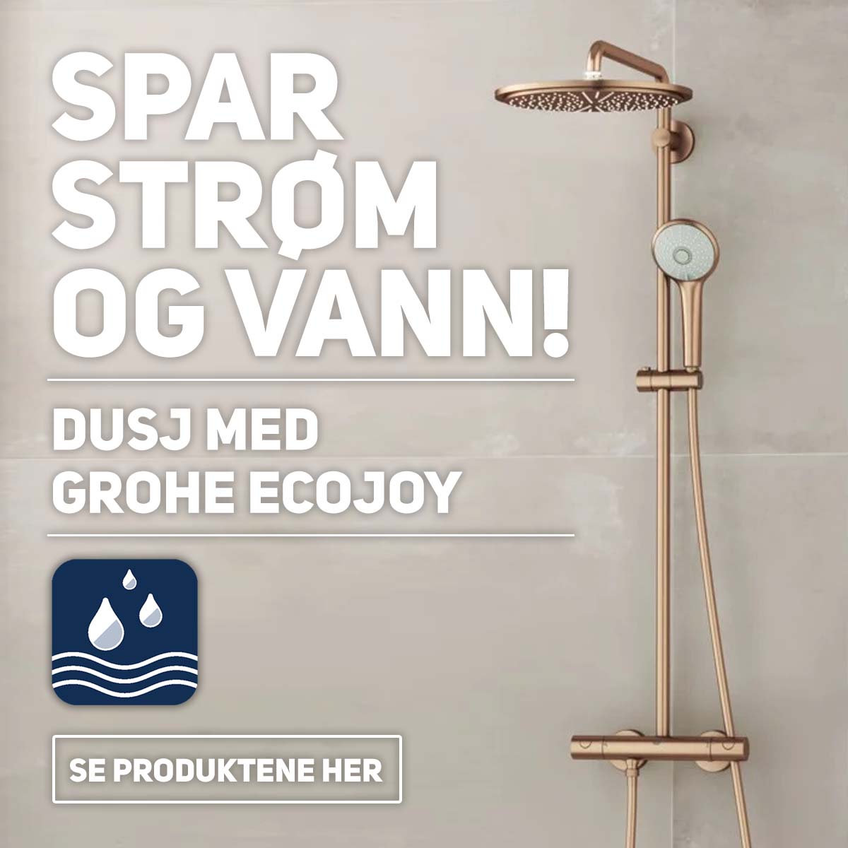 MegaFlis: Spar vann og strm med EcoJoy fra Grohe | Milled