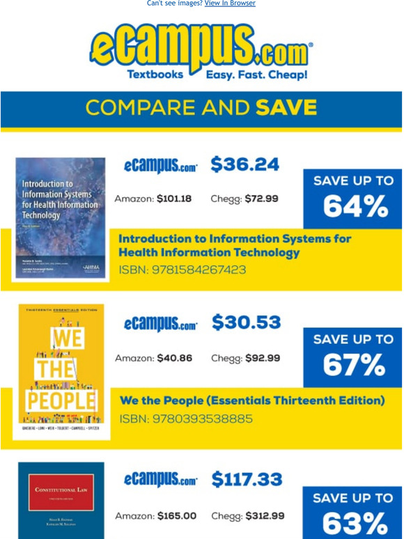 eCampus: Discover the Cheapest Way To Get Your Textbooks | Milled