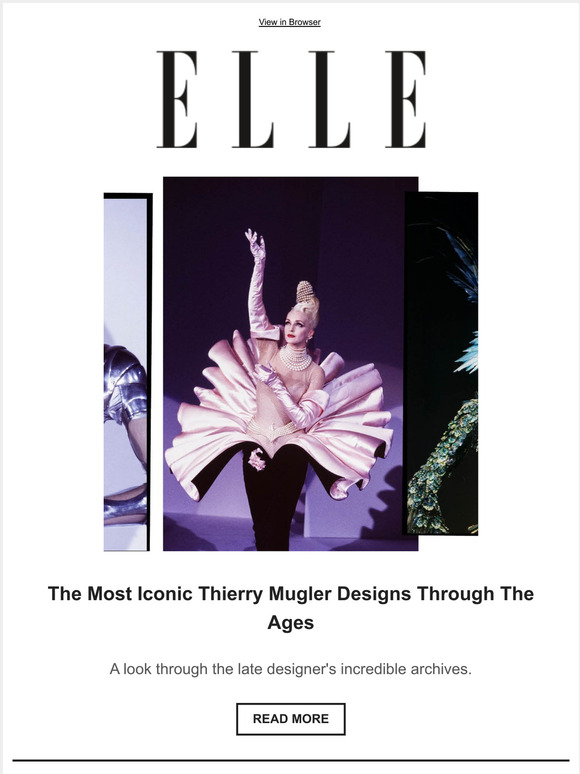 ELLE: The Most Iconic Thierry Mugler Designs Through The Ages | Milled