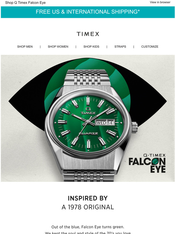 Timex: Q Timex Falcon Eye | Capturing the spirit of the 70's. | Milled