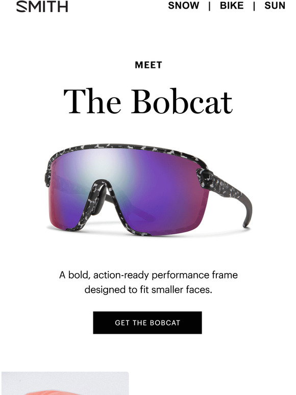 Smith Optics: Just launched: The Bobcat performance sunglasses | Milled