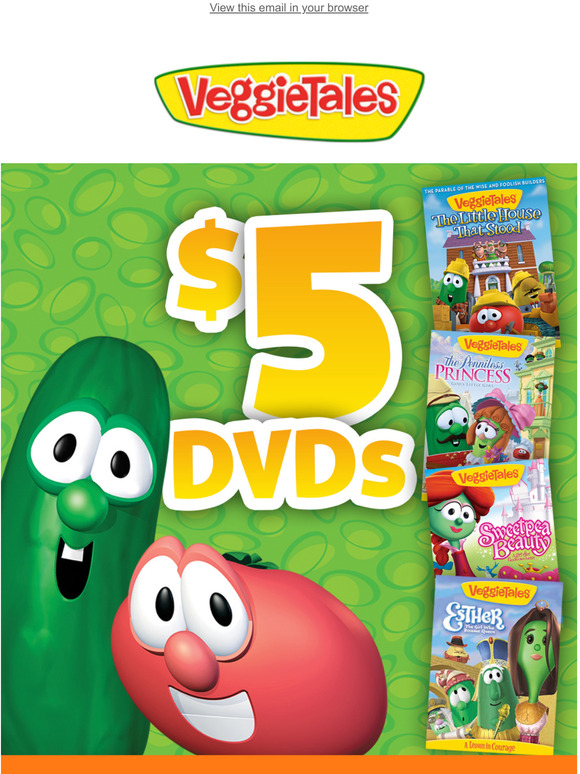 VeggieTales Store: $5 DVDs + All New Titles! | Milled