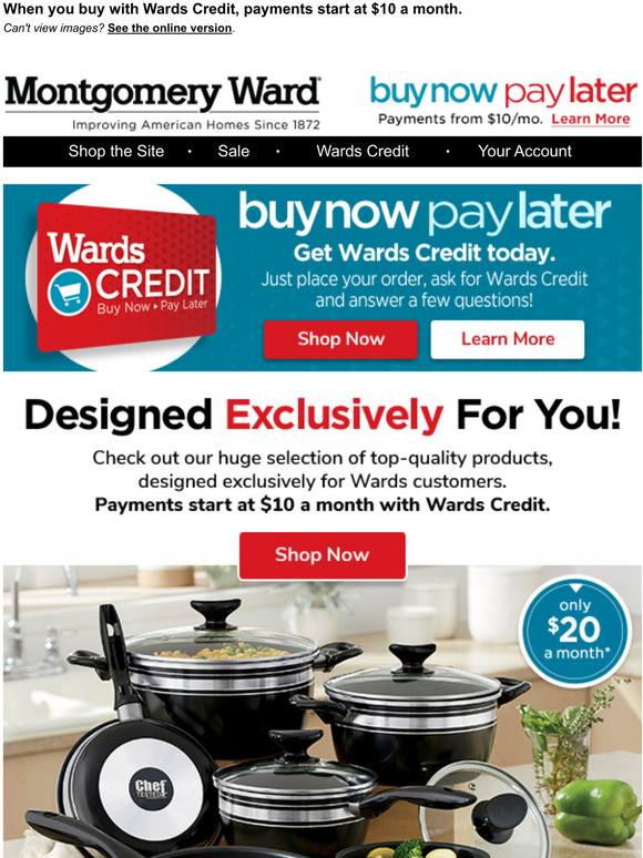 Montgomery Ward: Buy Now, Pay Later with Wards Credit! | Milled