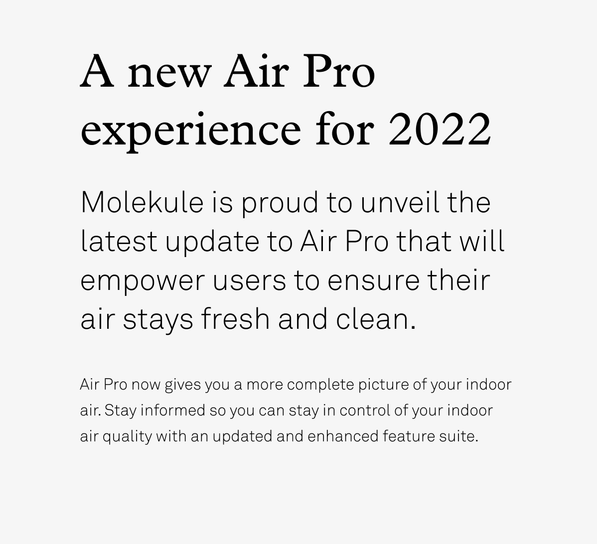 Molekule: Introducingthe new Air Pro experience | Milled