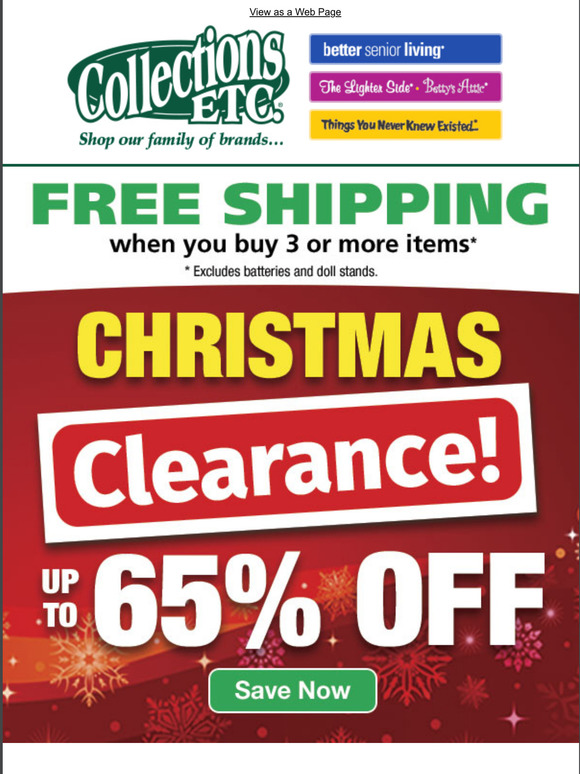 Collections Etc.: Can't-Miss Christmas Clearance: This Way | Milled