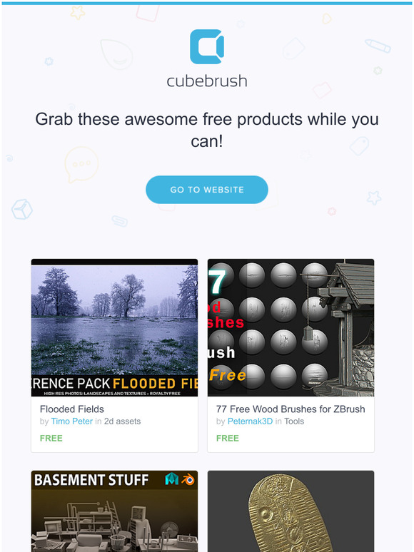 Cubebrush: This week's freebies are here! Grab them while you can! | Milled