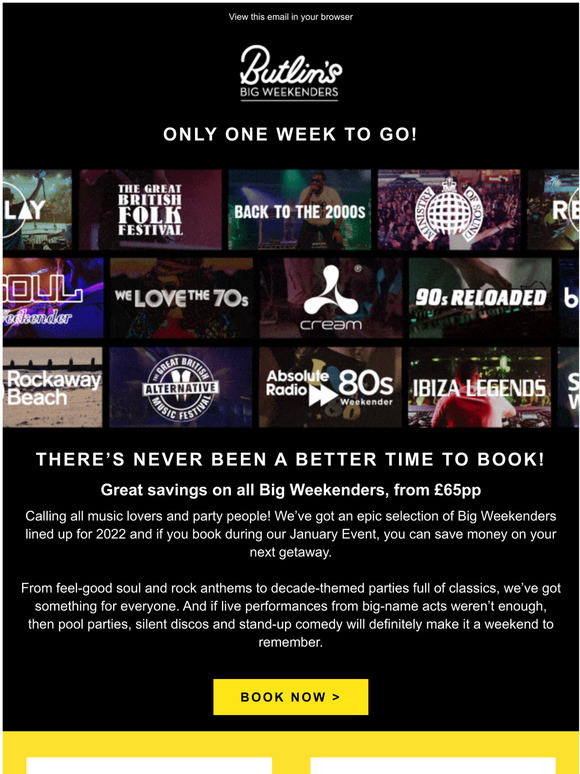 Butlins: Lower prices ending soon! | Milled