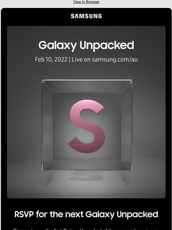 Samsung: Join our VIP list for the next Galaxy Unpacked | Milled