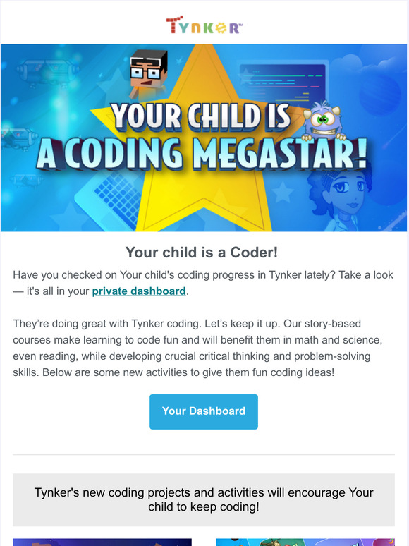 Tynker: Check Out Your child's Coding Progress! Learning to Code is Fun ...