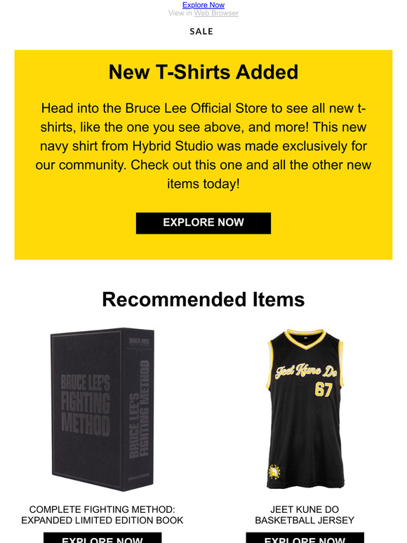 Bruce Lee Official Store: New T-Shirts & More | Milled