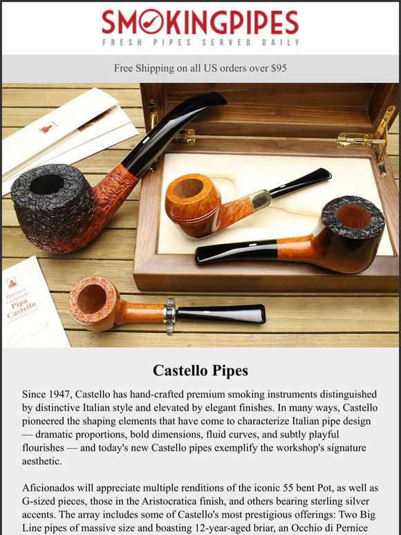 Smokingpipes: Rare and Collectible Pipes From Castello | Milled