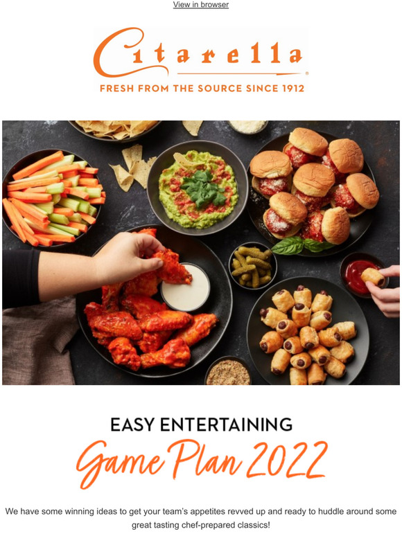 Citarella: What's on Your Game Day Menu? | Milled