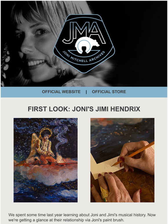 Rhino: Joni's Jimi Hendrix Up For Auction, Joni Mitchell Archives Vol ...