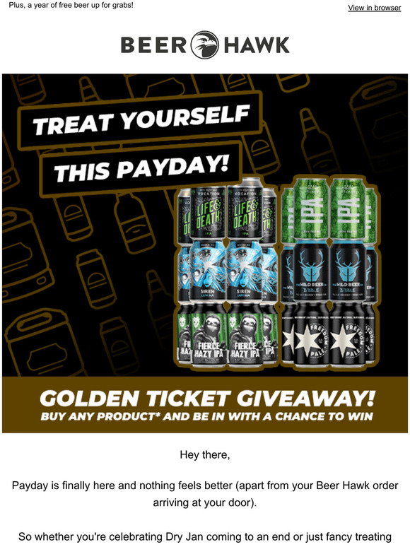 Beer Hawk: Treat yourself with payday beers! | Milled