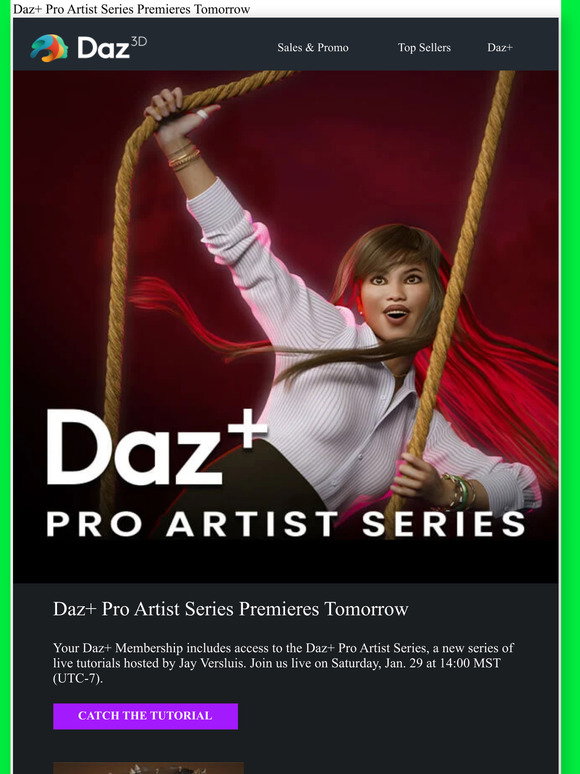 DAZ 3D: Daz+ Pro Artist Series Premiere | Milled