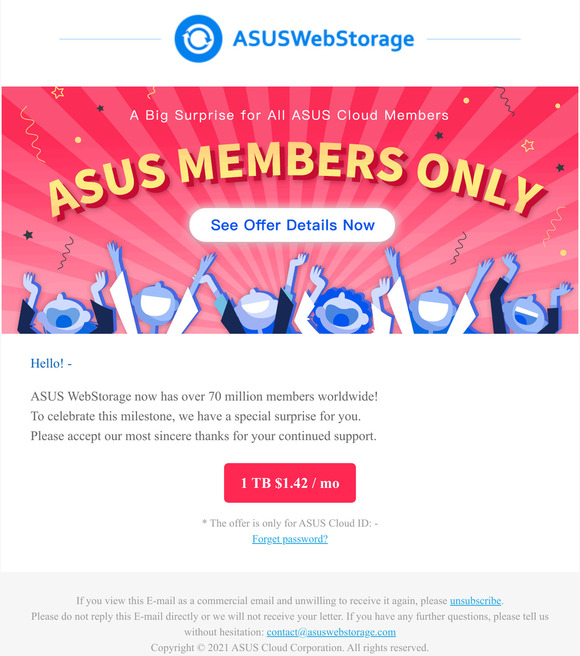 ASUS: Over 70 Million Members Worldwide! 3-Day Surprise Offer! | Milled