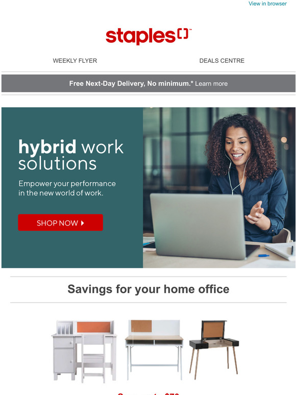 Staples: The workplace is evolving - now is your chance to save for ...