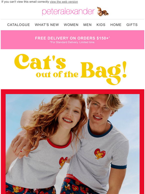 Peter Alexander: New Garfield PJs are here, lovers! | Milled