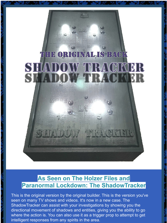 The GhostHunter Store: The Original ShadowTracker is Back | Milled