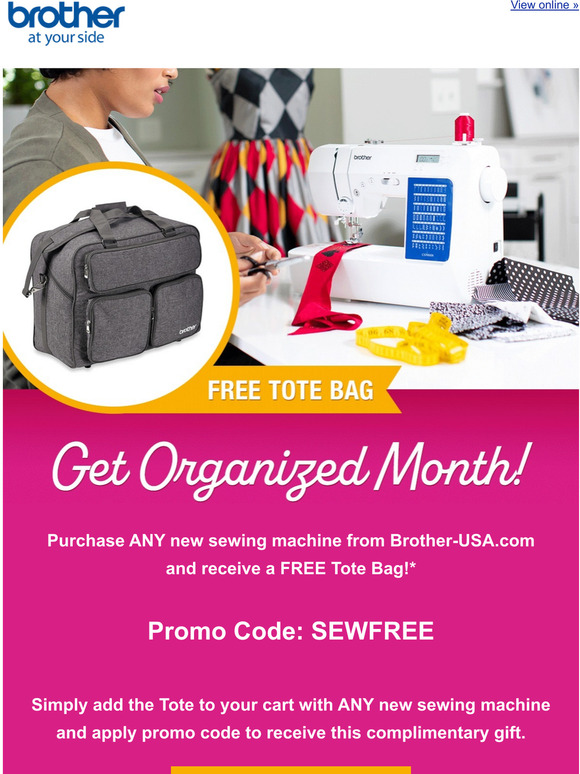Brother: Get Organized: FREE Tote Bag with Purchase! | Milled