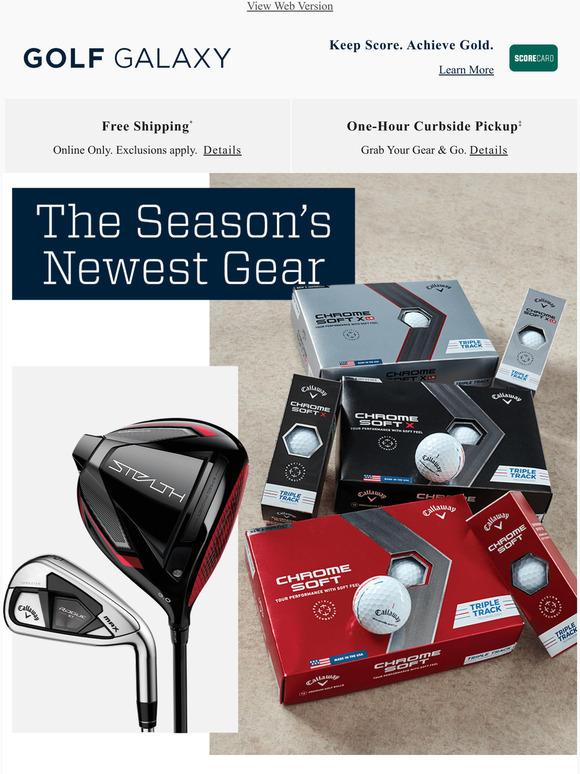 Golf Galaxy: Open this one for NEW gear from the best brands | Milled
