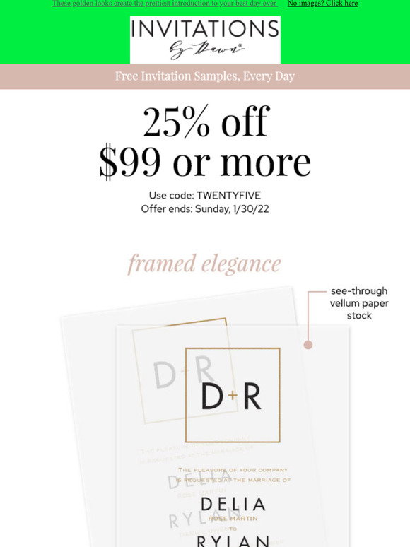 Invitations By Dawn: Black, White, Gold and Gorgeous | Milled