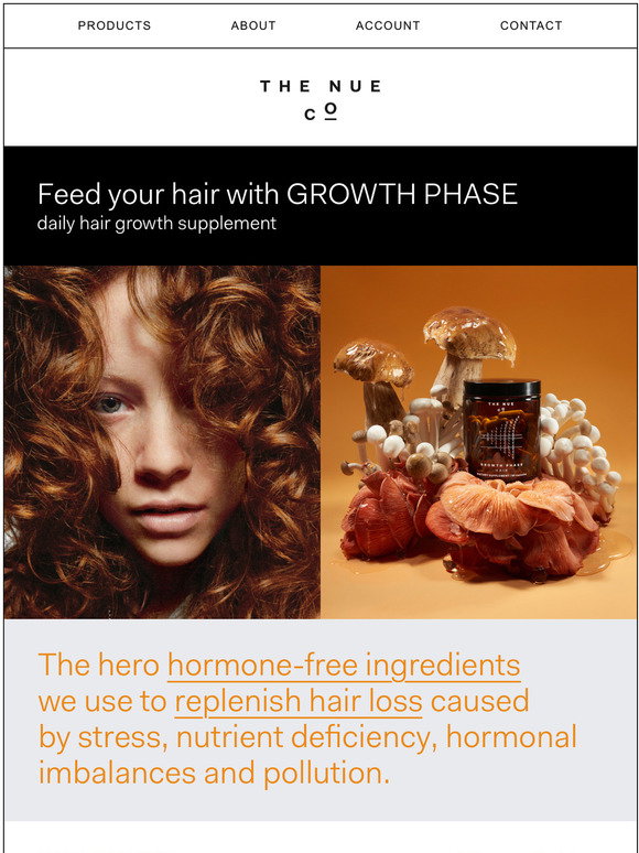 The Nue Co.: The technology in new GROWTH PHASE hair supplement | Milled