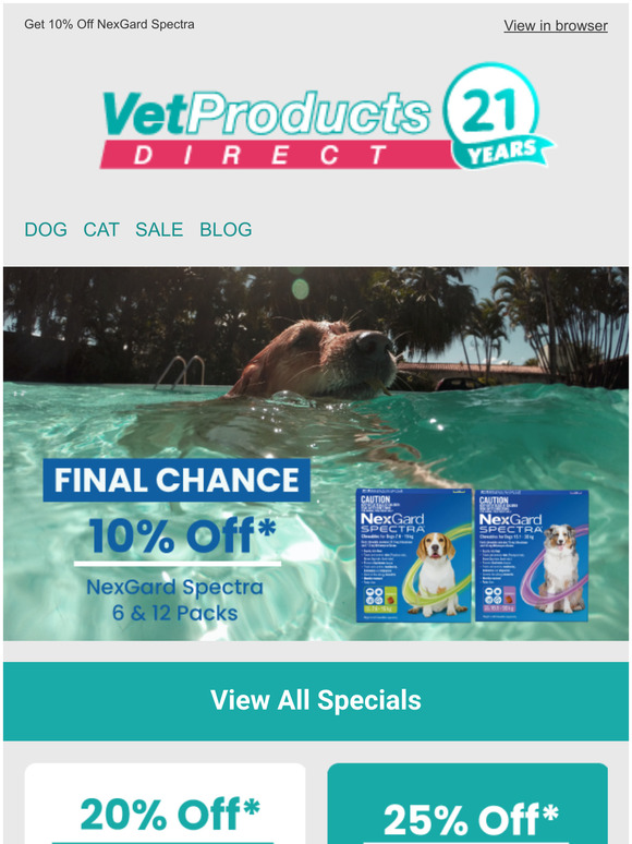 Vet Products Direct: These Sales Are Floating Away...24 Hours Left ...
