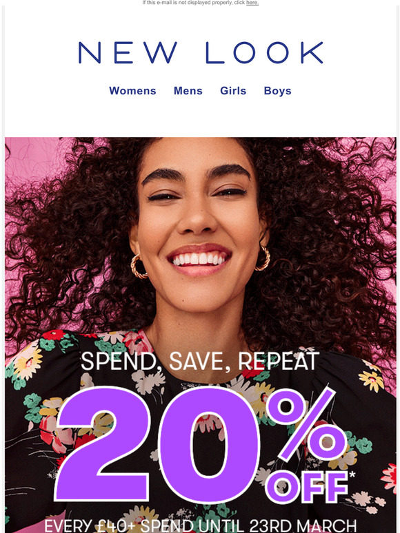 New Look Email Newsletters: Shop Sales, Discounts, and Coupon Codes
