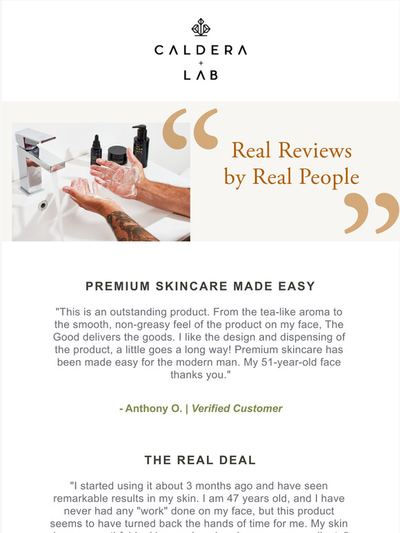 Caldera + Lab: "My skin looks younger and refreshed" | Milled