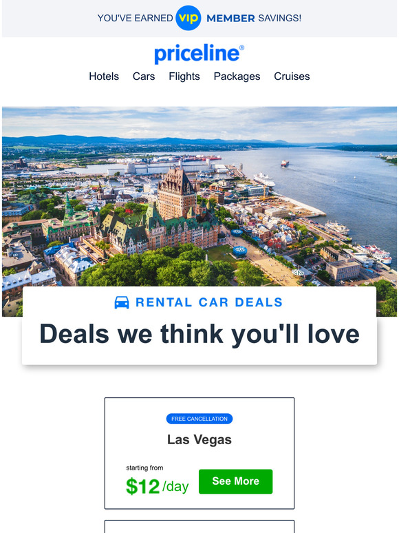 Priceline: Refresh Your Plans - Amazing Rental Car Rates | Milled