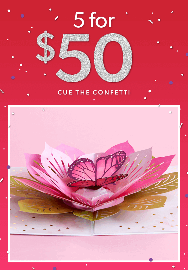 Lovepop: 5 for $50: Get ready, get set, save! | Milled