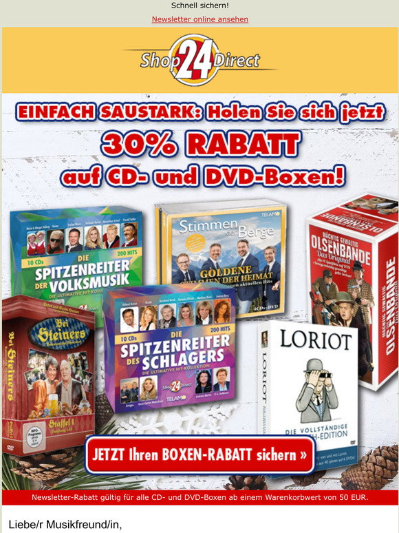 shop24direct : Wir sagen Danke! Jetzt 20% Treue-Rabatt sichern! | Milled
