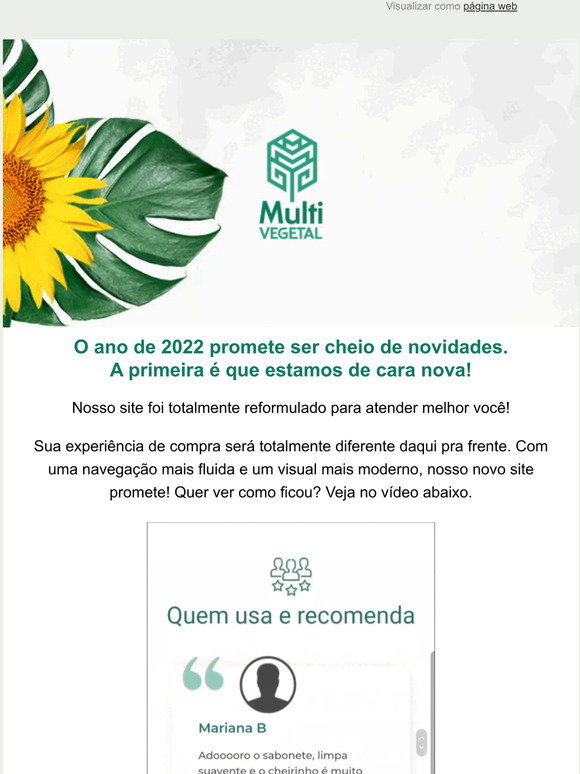 Multi Vegetal: Multi Vegetal de cara nova! | Milled