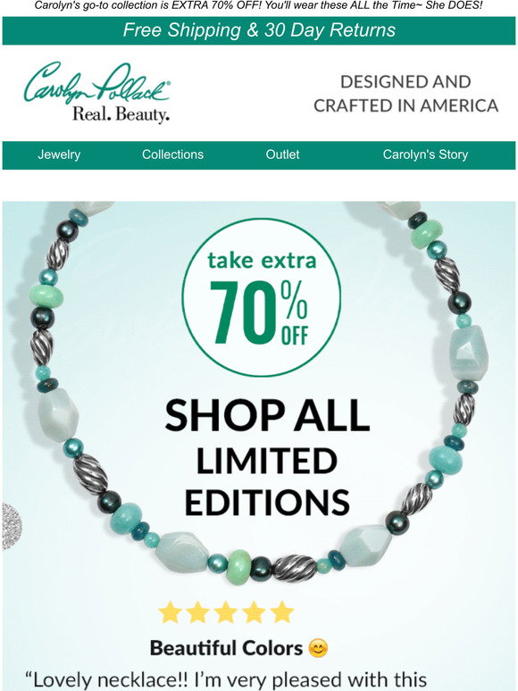 Carolyn Pollack Jewelry: Limited Edition Styles are NOW an EXTRA 70% ...