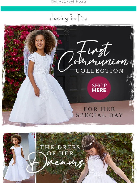 Chasing Fireflies: The dress of her dreams for First Communion | Milled