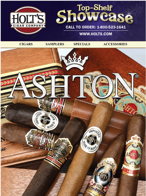 Holt's Cigar Company: FREE Shipping on Ashton boxes, samplers & 5-packs ...