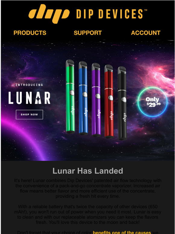 Dip Devices: Launch into orbit with Lunar | Milled