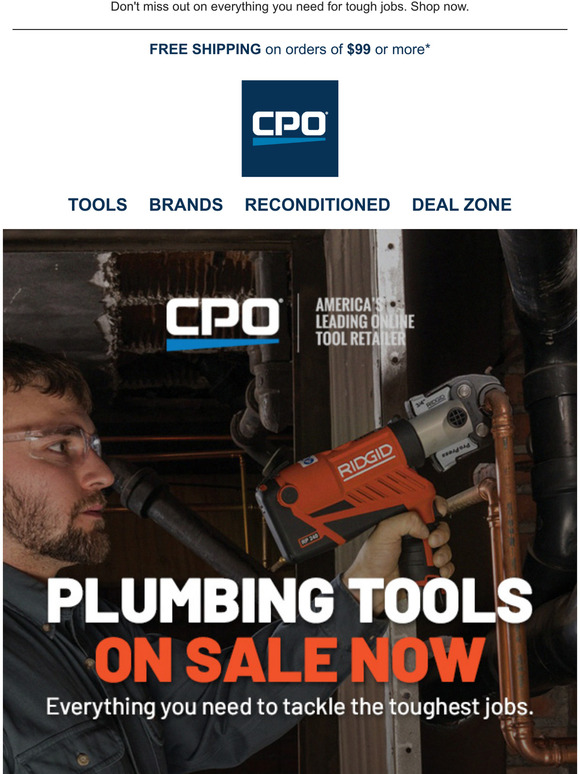 CPO Outlets: Save Big on Essential Plumbing Tools! On Sale for a ...
