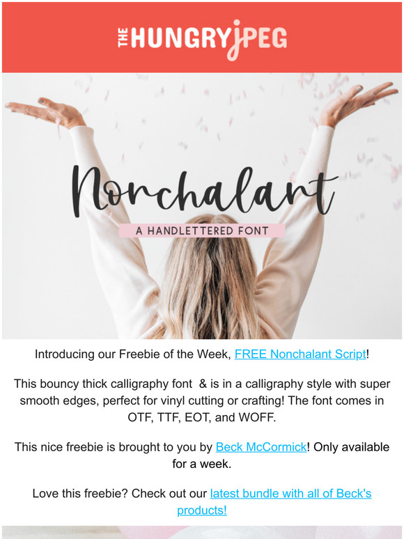 Directories Today Ltd: Freebie of The Week: Nonchalant Script Font | Milled