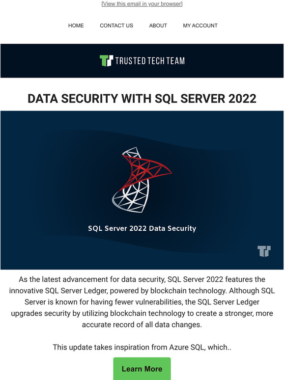 Trusted Tech Team: Blockchain Technology and SQL Server 2022 | Milled