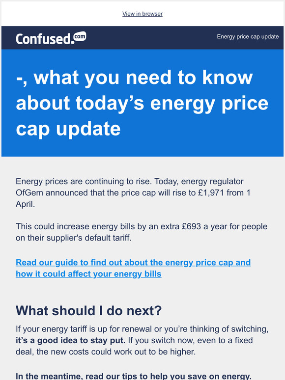 Confused: Energy prices could increase by 693 a year, here's what you ...