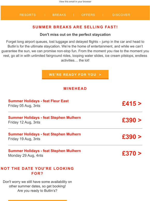 Butlins: We're some sunshine your way | Milled