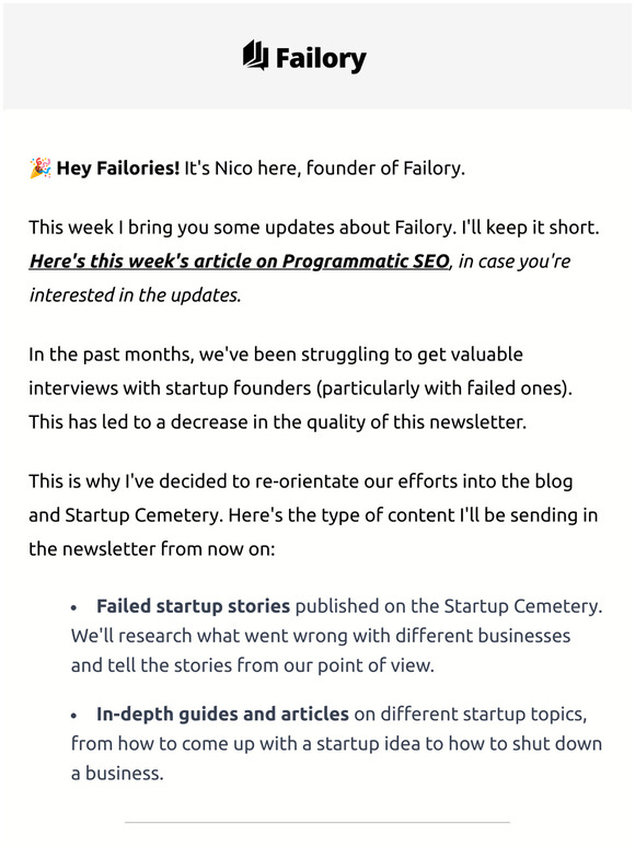 Failory: Programmatic SEO: What Is It & How to Do It (+3 Case Studies) | Milled