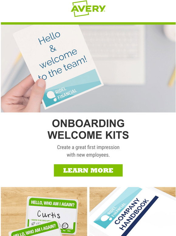 Avery: Onboarding Welcome Kits | Milled