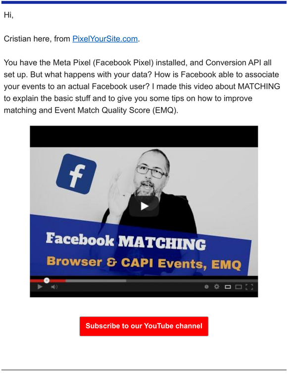 PixelYourSite: How Facebook MATCHING works and why is important | Milled