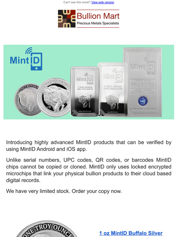 Bullion Mart: Buy MintID Silver : The Most Secured Silver | Milled