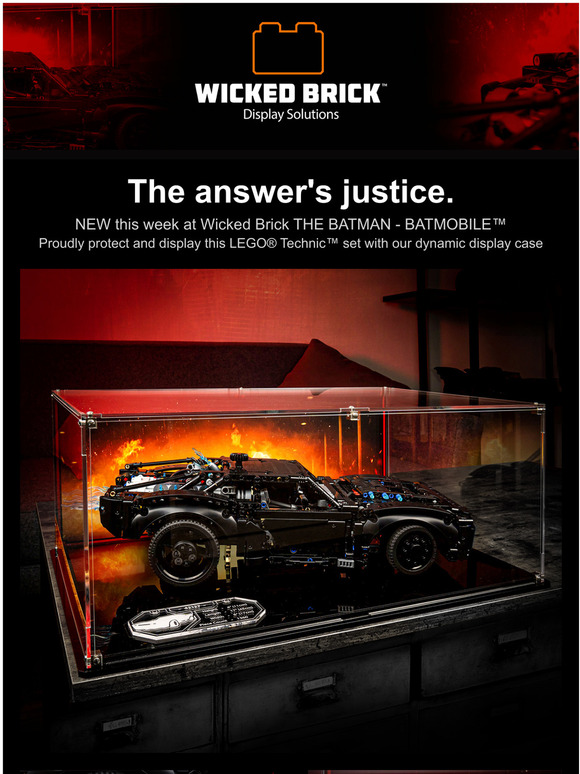Wicked Brick: The Batman Batmobile Display Case is here | Milled