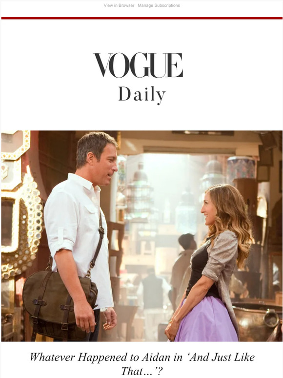 Vogue What Ever Happened To Aidan In And Just Like That Milled